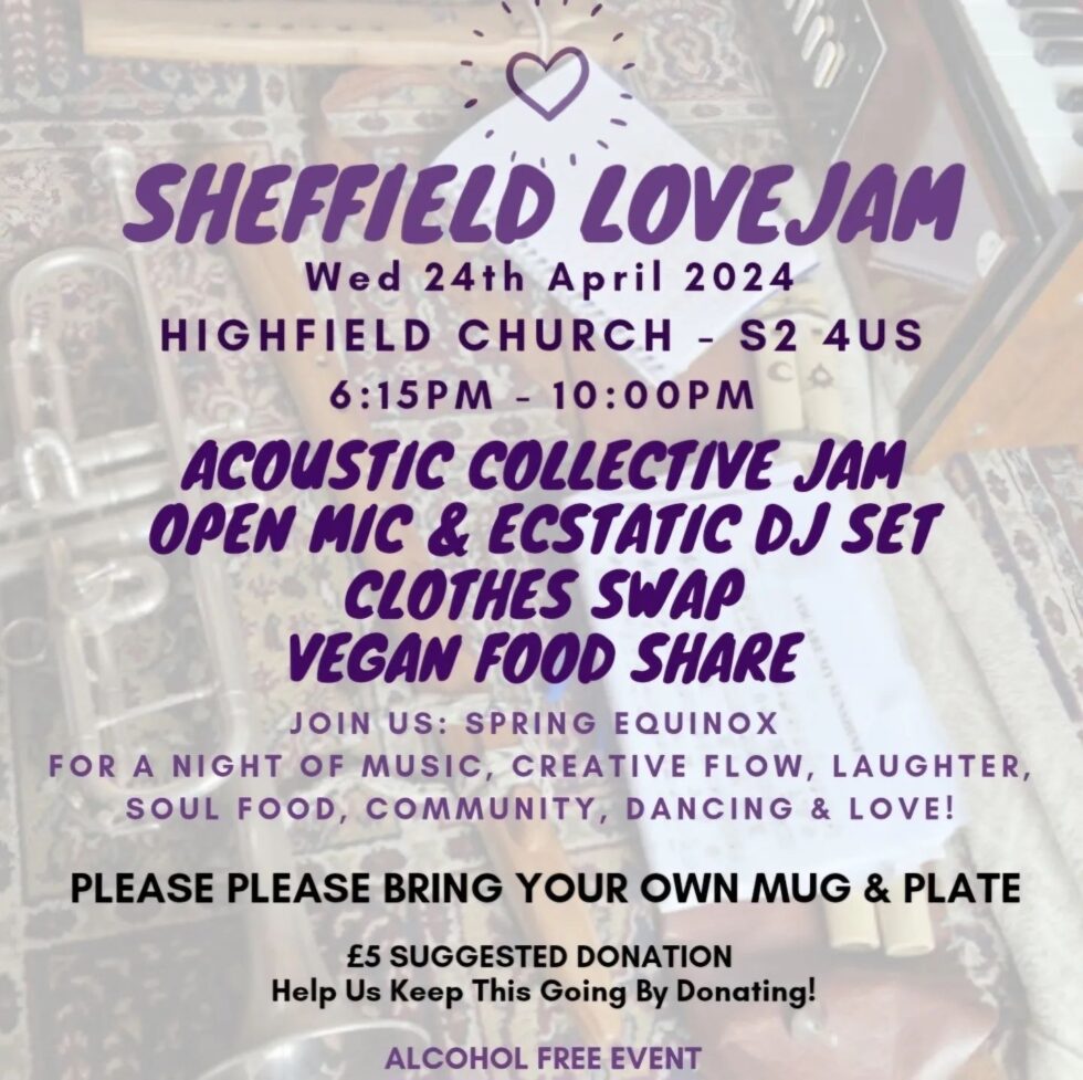 New LoveJam alcohol-free community event in Sheffield to take place in ...